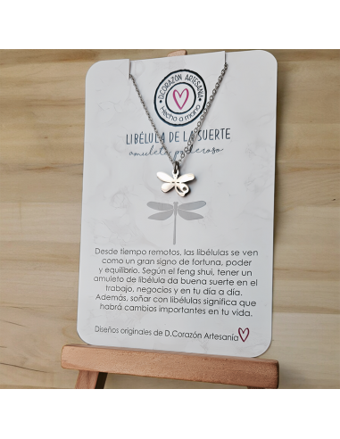 Collar amuleto LIBÉLULA | Dcorazón